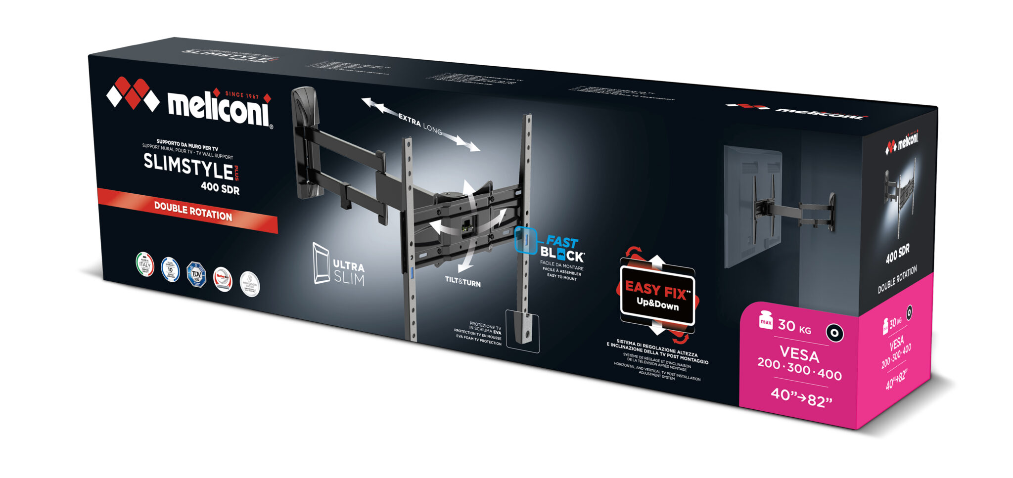 SLIMSTYLE PLUS 400 SDR - Meliconi supporto tv meliconi